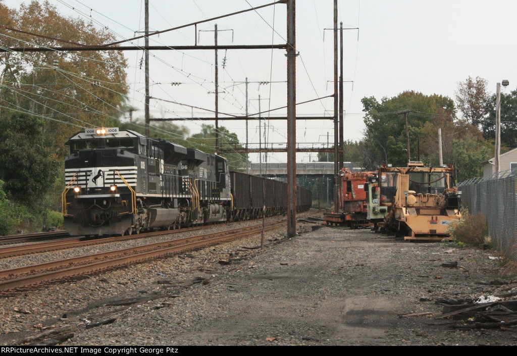 NS 1008 and loaded coal train 594